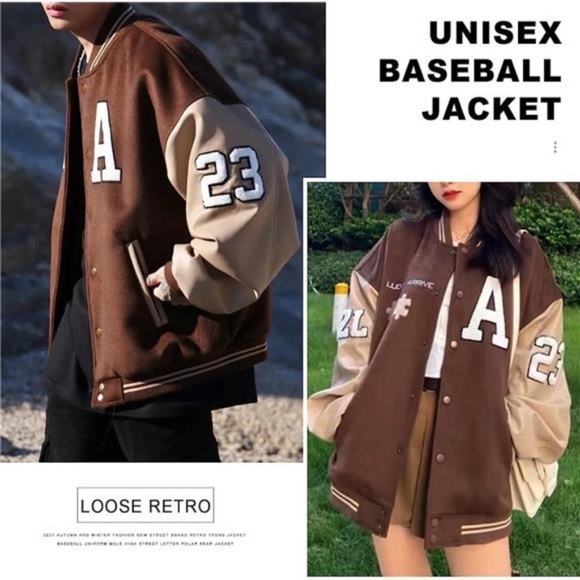 Jackets & Coats | Mens Varsity College Jacket Baseball Bomber Jacket ...